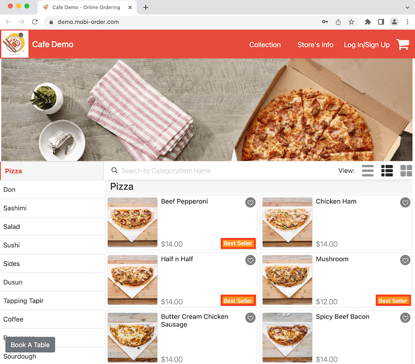 Online Ordering Menu Setup | MobiPOS