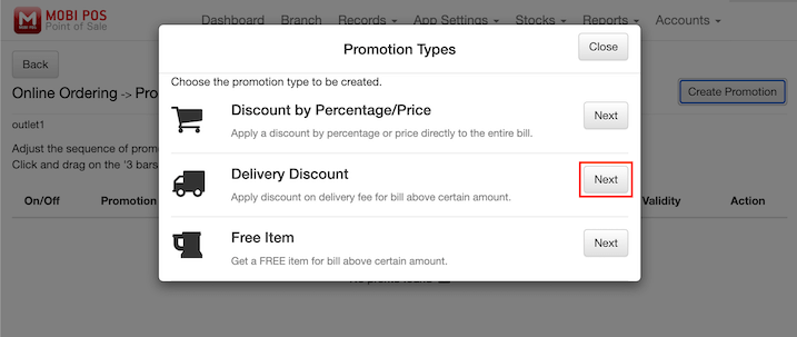 Online Ordering Delivery Discount | MobiPOS
