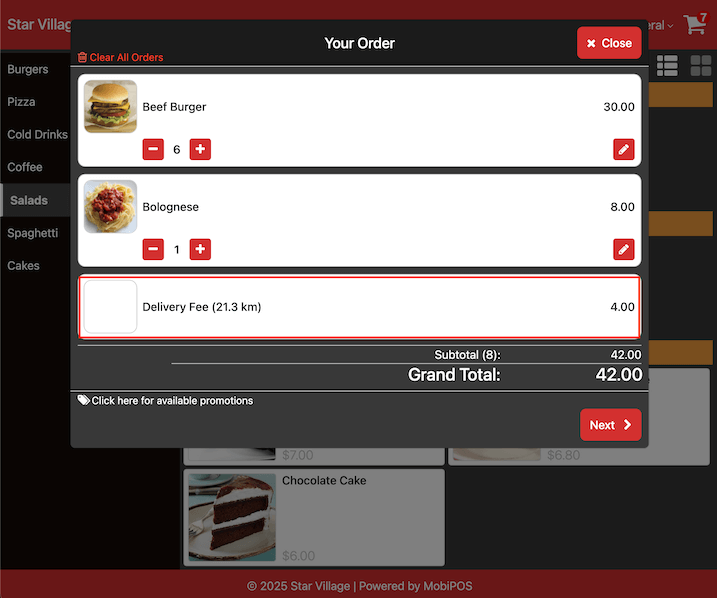 Online Ordering Delivery Discount | MobiPOS