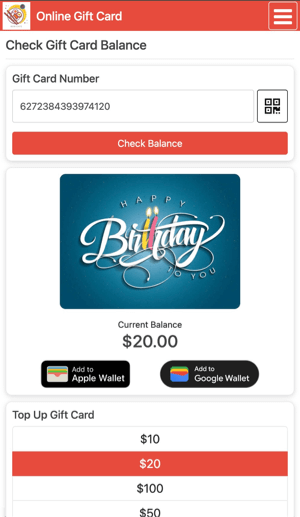 Online Gift Card | MobiPOS